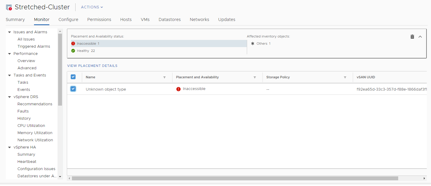 Purge Inaccessible Objects In Vmware Vsan Vinfrastructure Blog